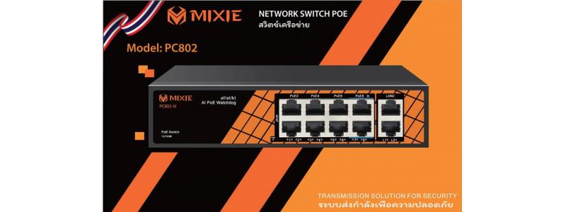 SWITCH POE MIXIE PC-802 BT - 8 cổng LAN POE và 2 cổng Uplink, tốc độ ...